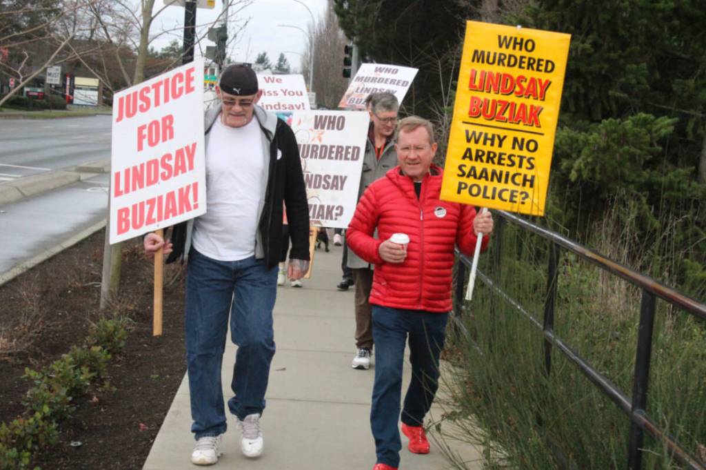 Saanich streets hear calls for justice over Lindsay Buziak’s unsolved ...