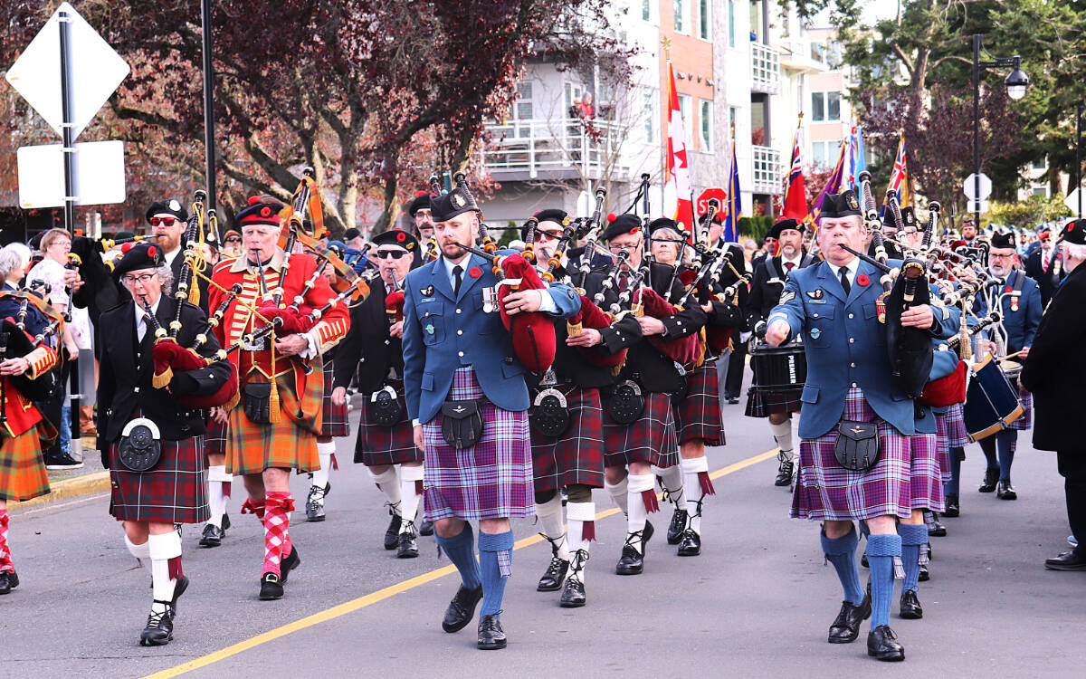 A stirring parade and ceremony mark Remembrance Day in Sidney ...